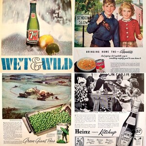 Vintage Advertisements Mystery Lot of 25 Random Magazine Ads Alcohol ...