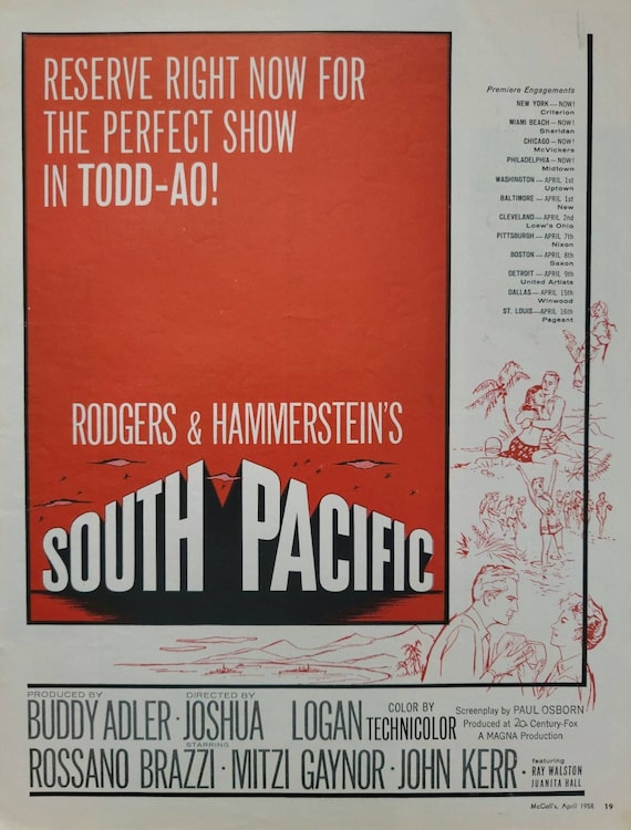South Pacific Movie Poster