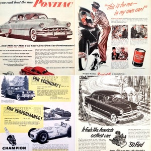 Vintage Advertisements Mystery Lot of 50 Random Magazine Ads Alcohol ...