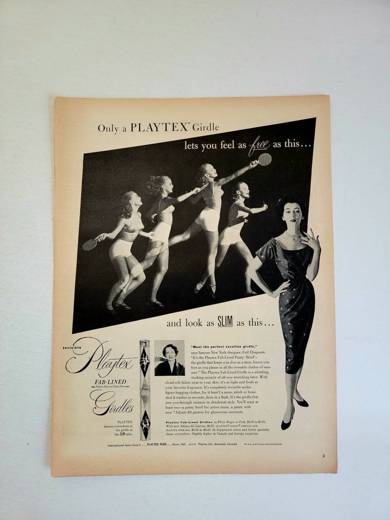 1952 Playtex Girdles Vintage Advertisement Womens Fashion Ad Boutique ...