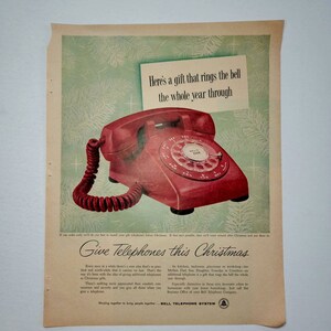 1957 Bell Telephone Systems Vintage Advertisement Vintage Phone Decor ...