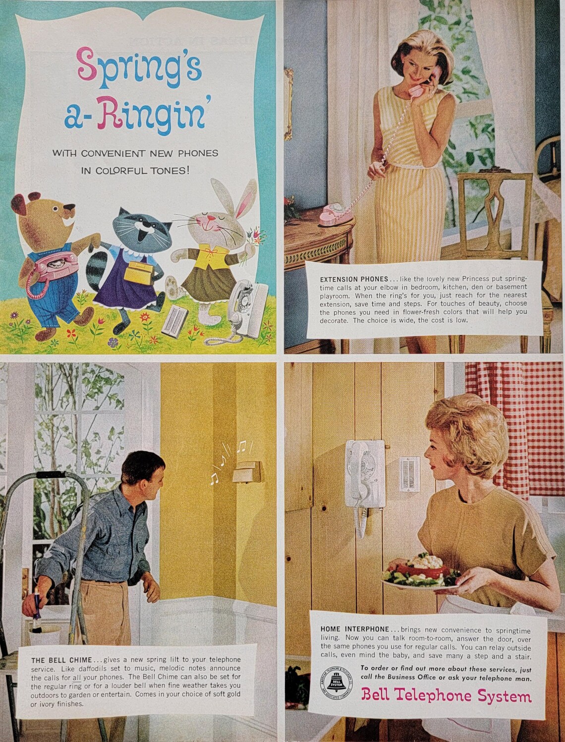 1962 Bell Telephone Systems Vintage Advertisement Vintage Phone Decor ...