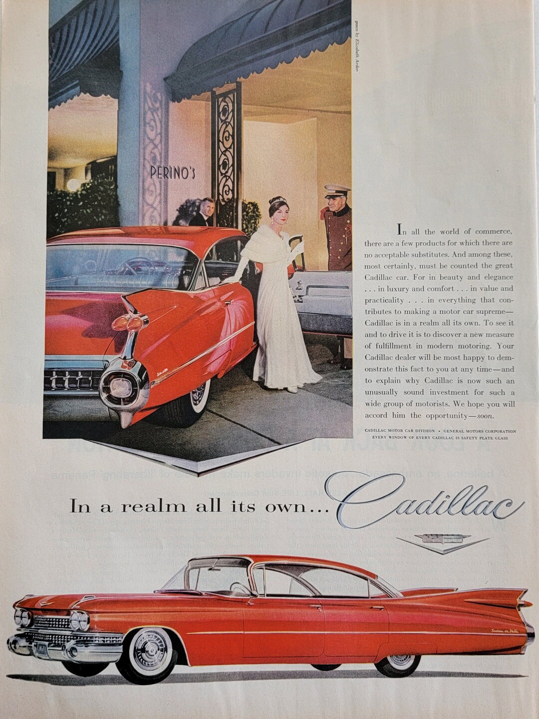 1959 Cadillac Vintage Advertisement Automotive Wall Art Classic Car ...