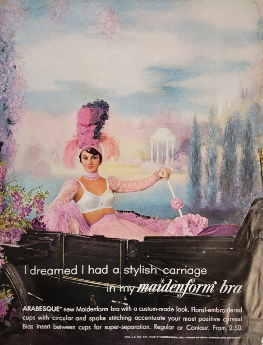 1961 Maidenform Bra Vintage Advertisement Vintage Lingerie Ad Bedroom ...