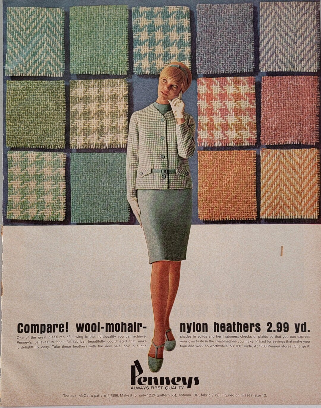 1965 Penney's Department Store Ad: Vintage Boutique Decor, 60's Women's ...