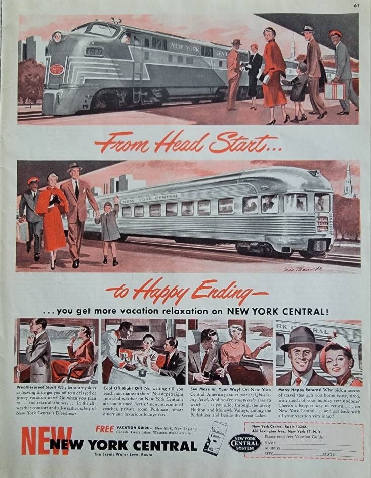 Old Train Ads
