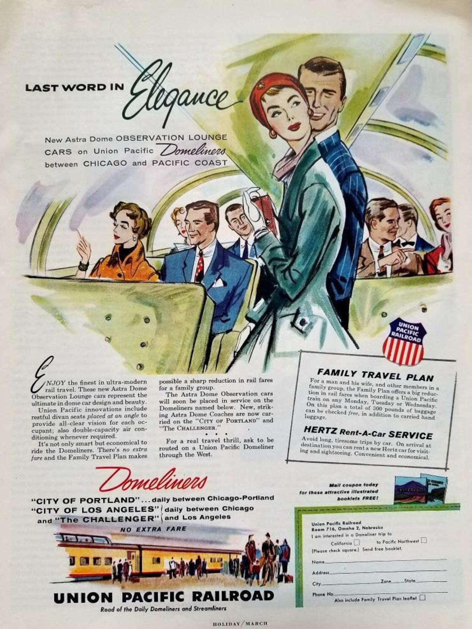 1955 Union Pacific Railroad Vintage Advertisement Vintage - Etsy