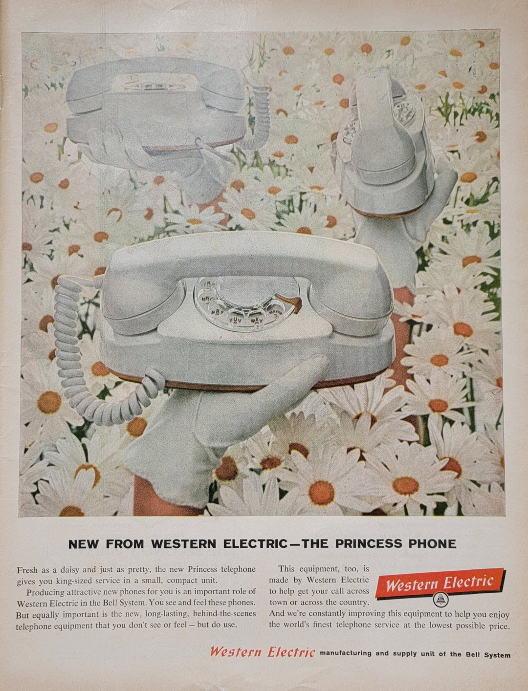 1960 Western Electric Bell Telephone Systems Vintage Advertisement ...