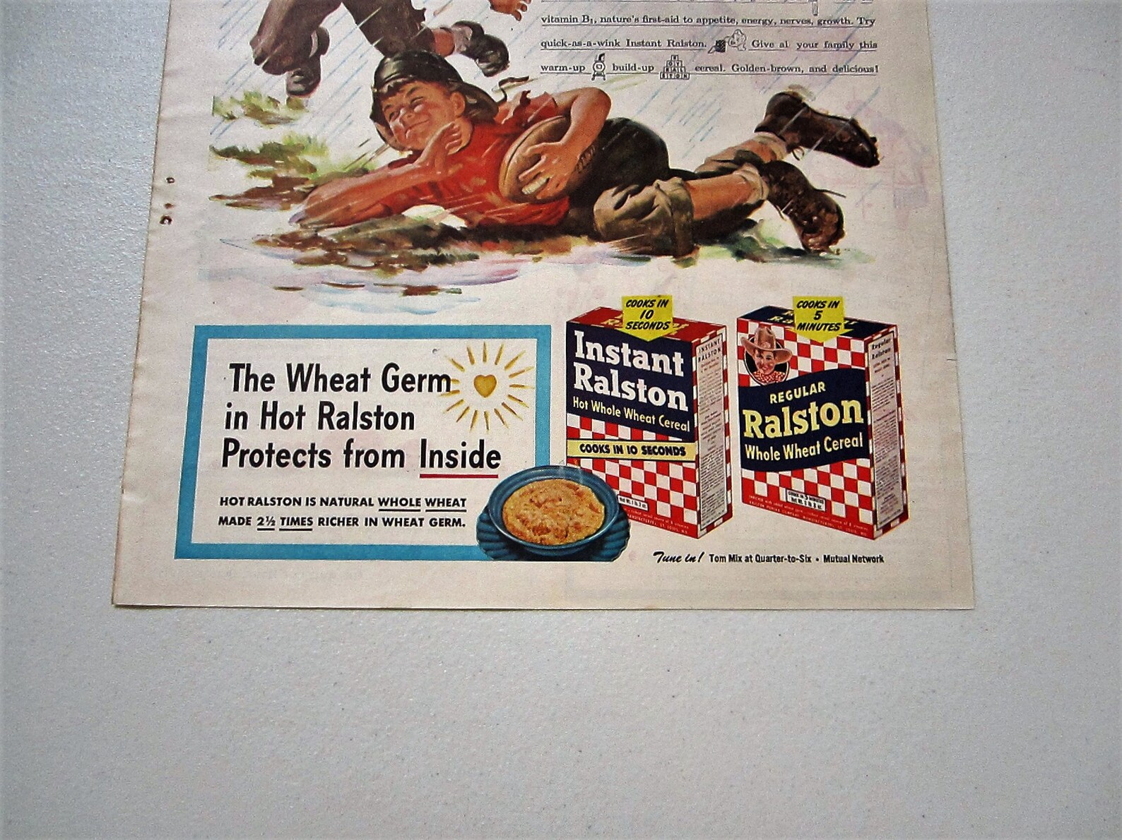 1945 Ralston Whole Wheat Cereal Vintage Advertisement Kitchen - Etsy