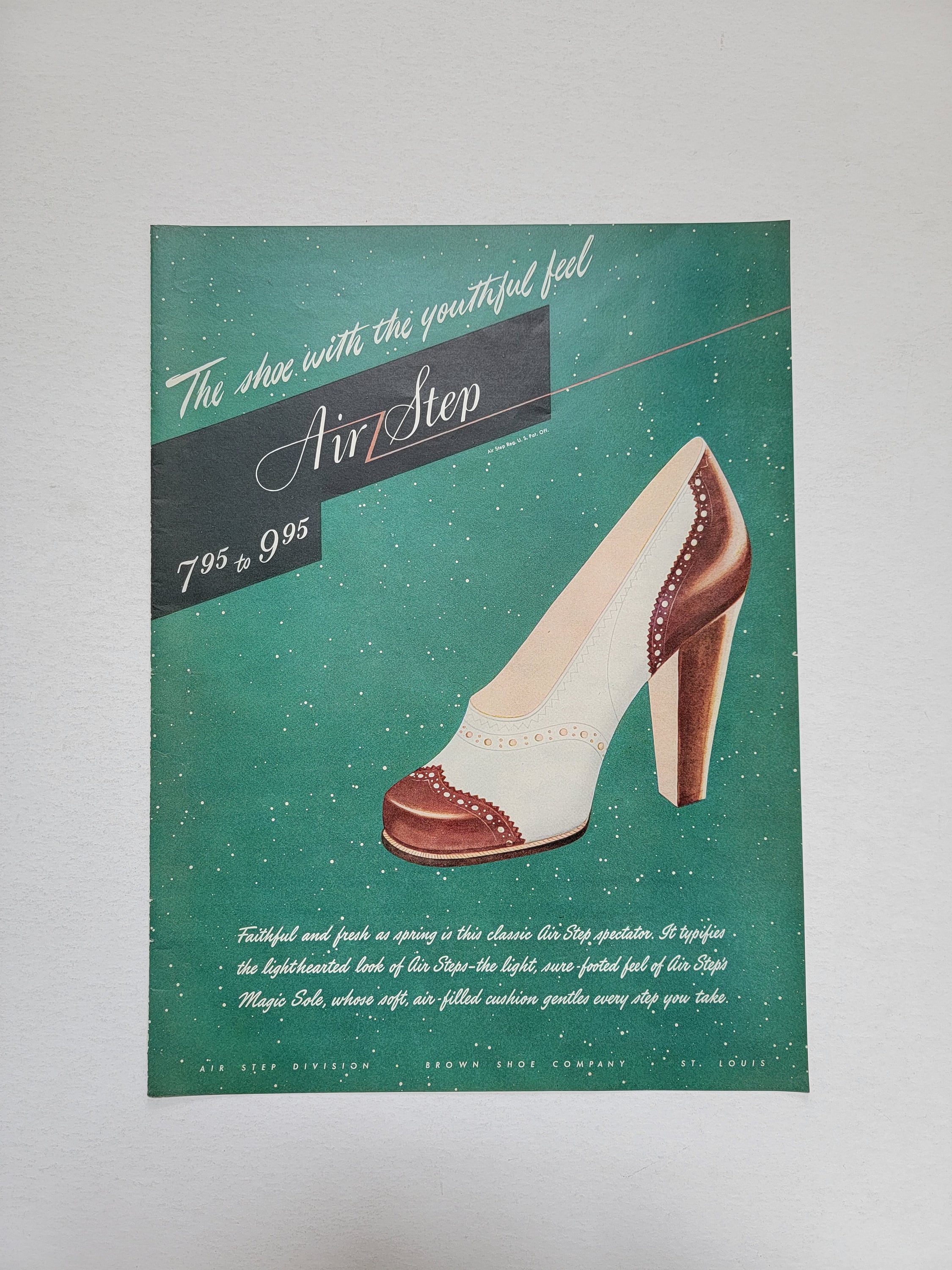 1947 Air Step Shoes Vintage Advertisement Bedroom Wall Art Womens ...