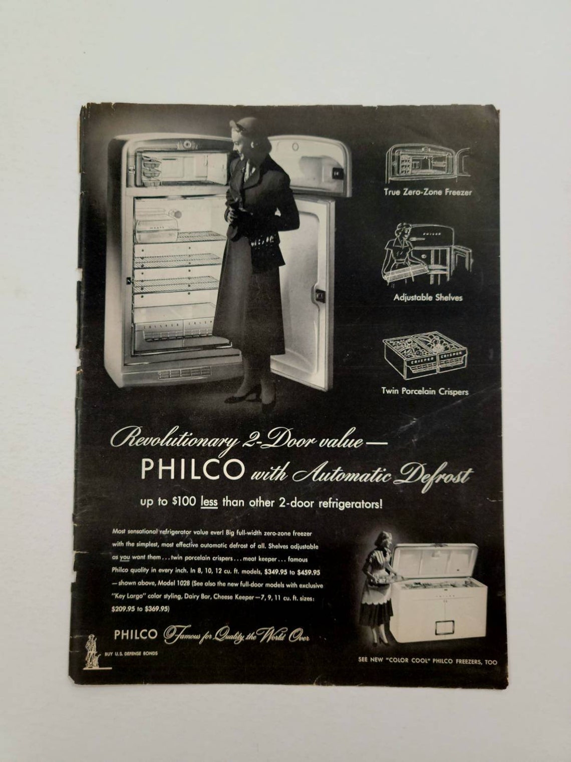 1952 Philco Refrigerator Vintage Advertisement Kitchen Decor - Etsy