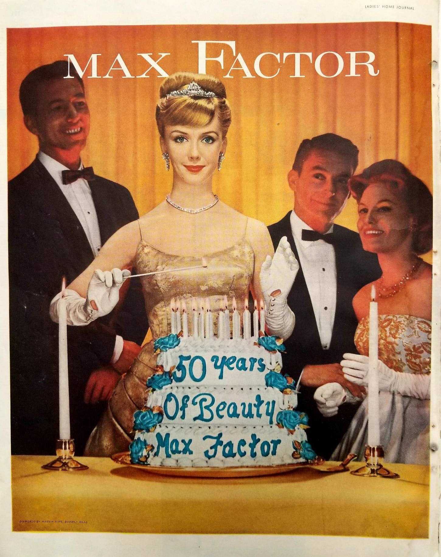 1959 Max Factor Vintage Werbung 50. Jahrestag Make-up Ad | Etsy