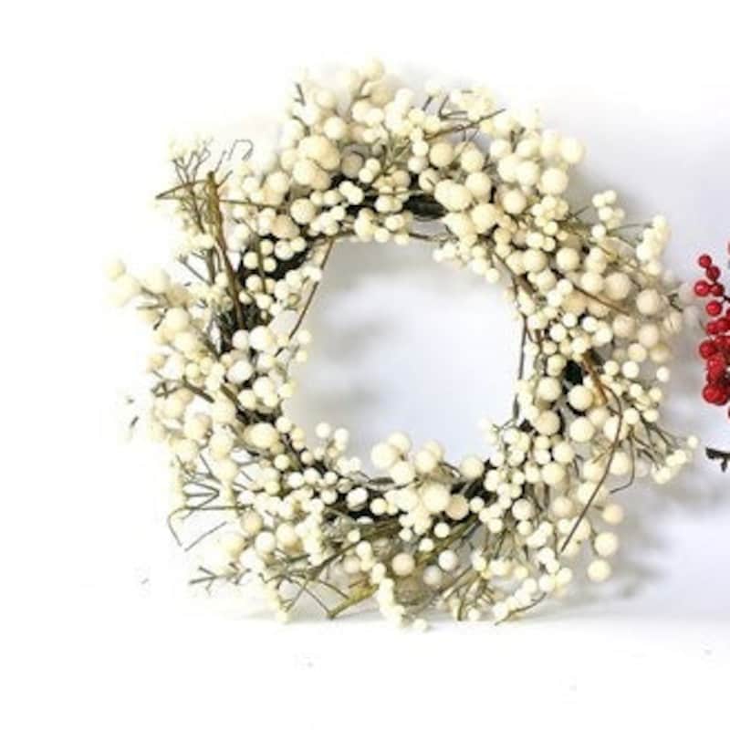 White Berry Wreath - Etsy