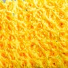 Yellow Flowers Wall Customized Rose Flowers Wall Willow Greenery ...