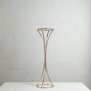 32" Gold & Chrome Gold Metal Stand / Geometric /metal Frame/ Tall Stand ...