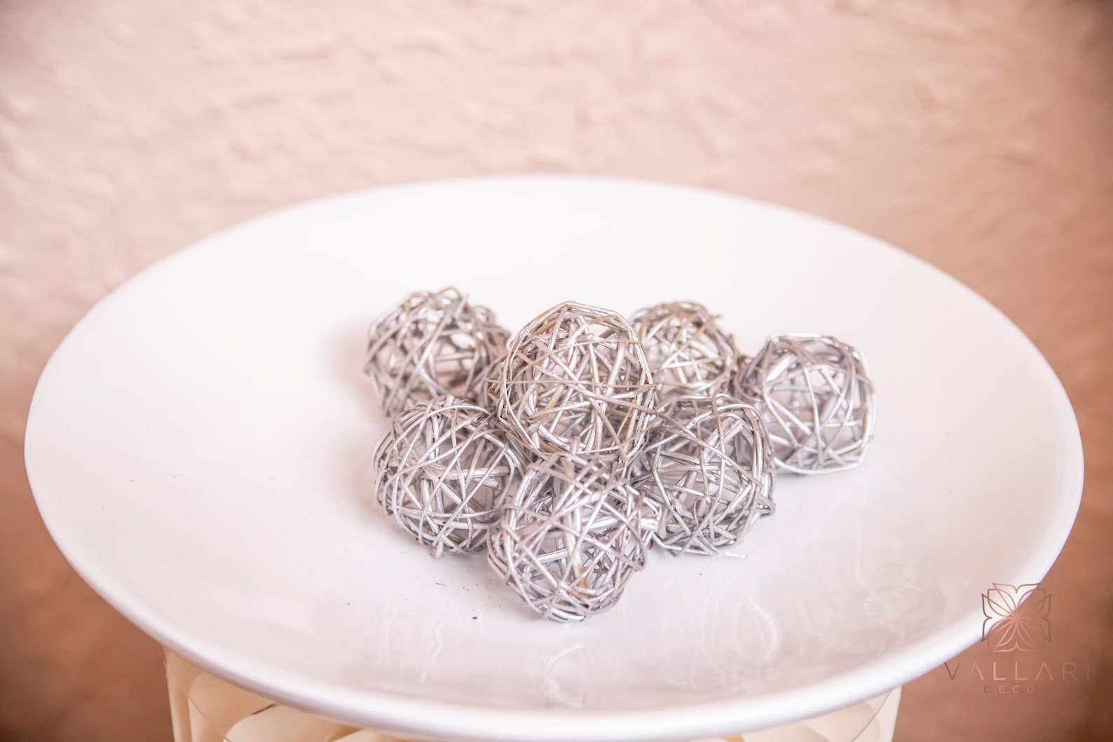 Brown Wicker Balls 8pc Decorative Balls Rustic Decor Ideas - Etsy