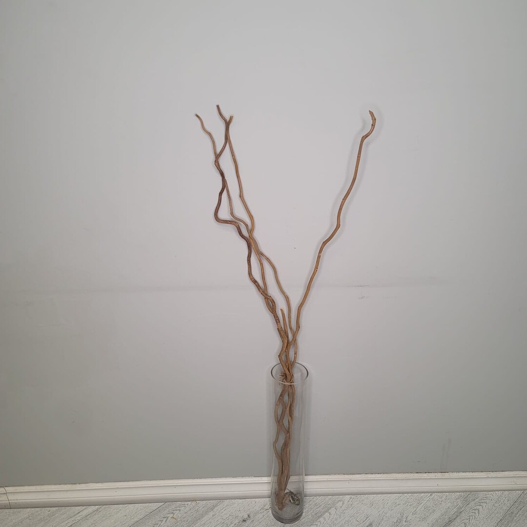 4FT - 5 PC BROWN Natural Twig Branch/curly Twigs/branches/centerpiece ...