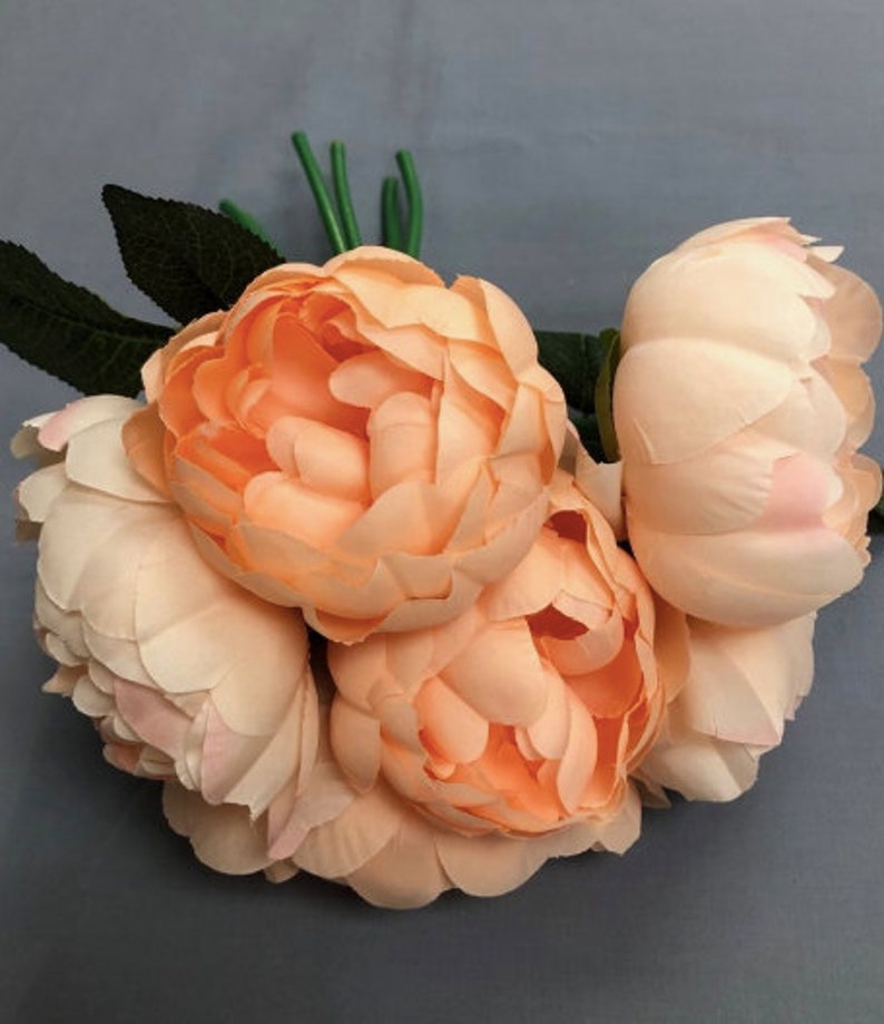 Pink Rose Bushel 6pc /pink/wedding Centerpieces/home Decor/faux Flowers ...