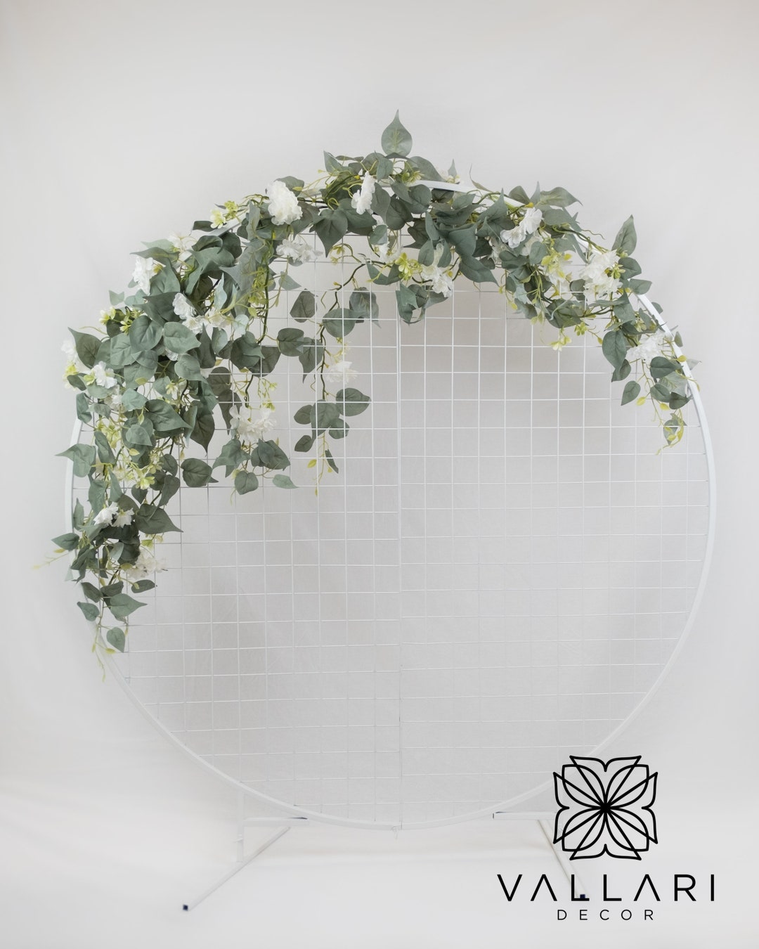 48"/60" WHITE GRID HOOP/ Wedding Props White Gold Grid Hoop Balloon ...