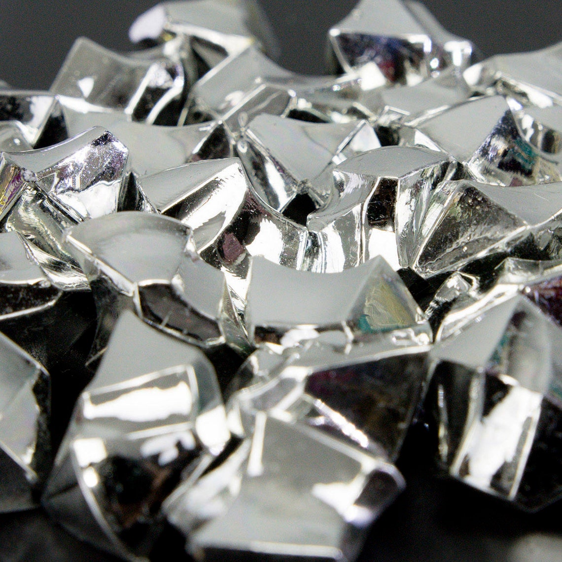 Silver Bling Acrylic Ice Rocks / Display Ice Stones/ Table Confetti ...