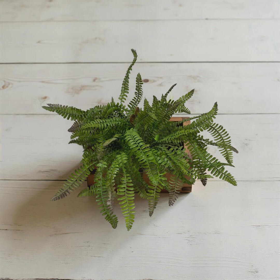 18" Fresh Touch Boston Sword Fern/garland/artificial Greenery/holiday ...