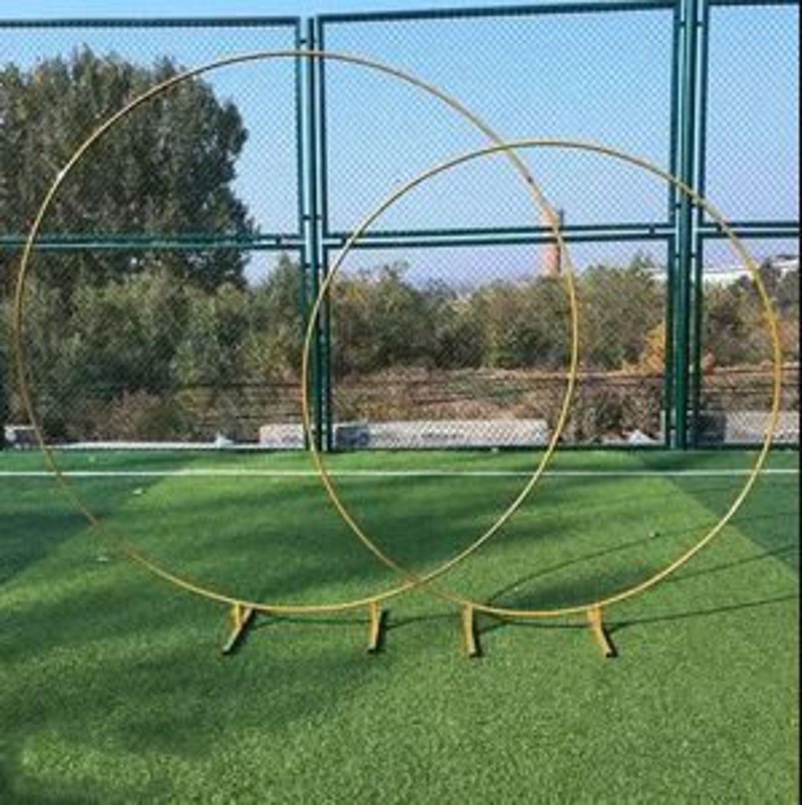 60/72/92 Wedding Props White Gold Metal Hoop | Etsy