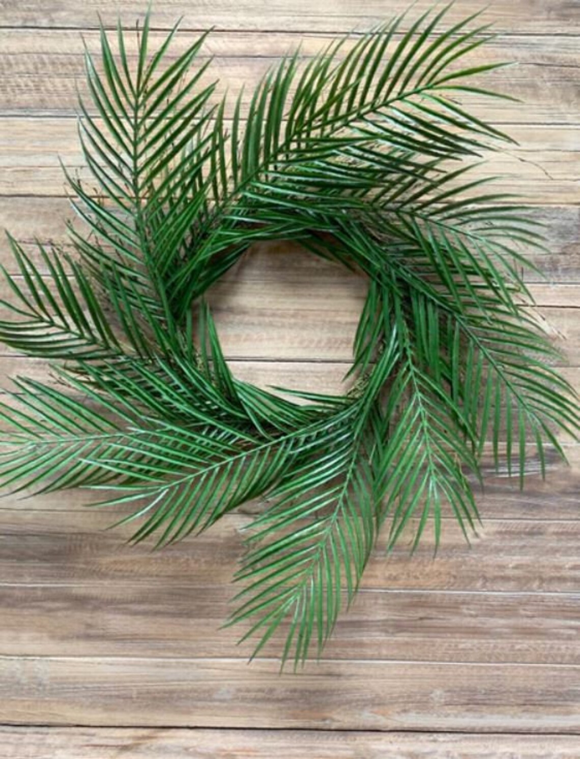 24" Palm Wreath/green Artificial Wreath/green Wreath/natural Looking ...