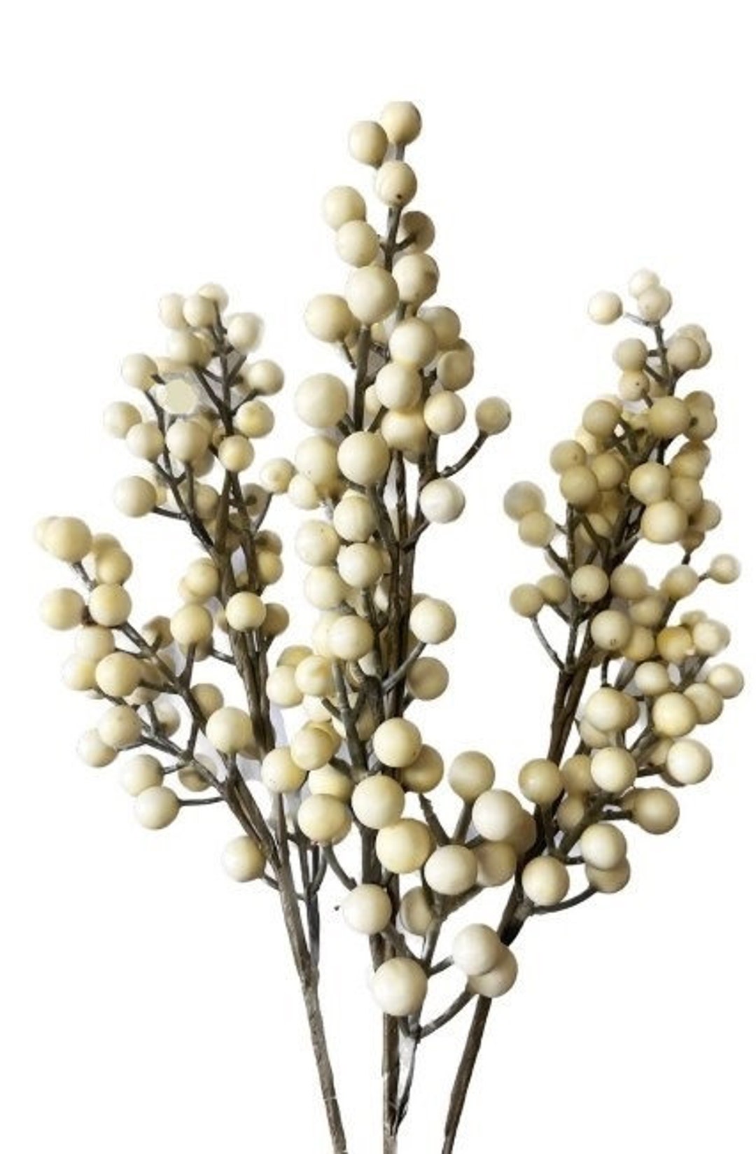 3PC 27"waterproof White/cream Berry Branch/sprays/fall Sprays/faux ...