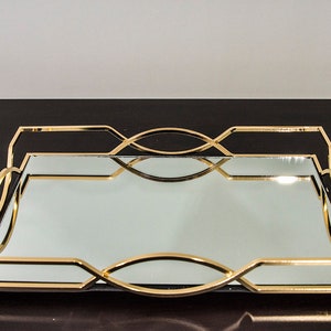 Silver Vanity Trays/ Perfume Tray/ Makeup Tray/ Cupcake Tray/ Gold Tray ...