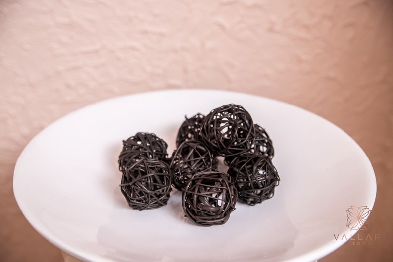 Brown Wicker Balls 8pc Decorative Balls Rustic Decor Ideas - Etsy