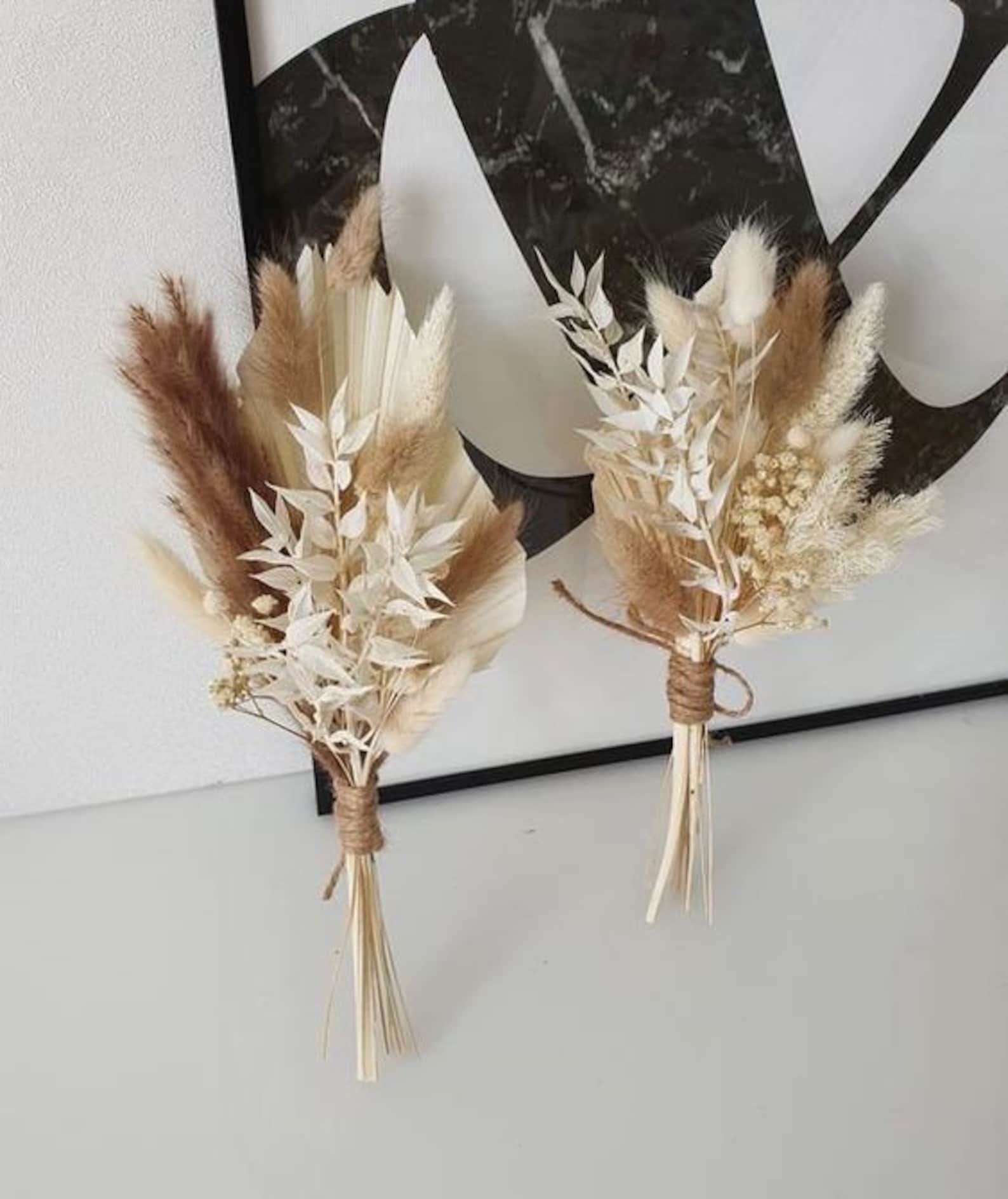 DRIED 8 Mini Palm & Ruscus Bouquet/dried Floral - Etsy
