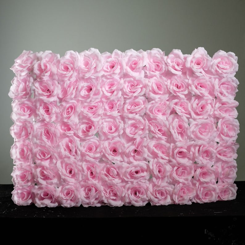 Vibrant Pink Rose Flower Panel/ Wedding decor/ Floral decor/ | Etsy