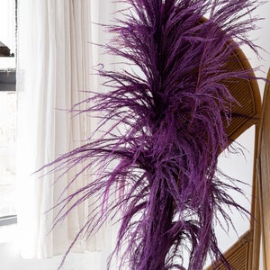 5FT-3 Pc RED UVA Stalk/pampas/natural Stalk/natural Branches/rustic ...