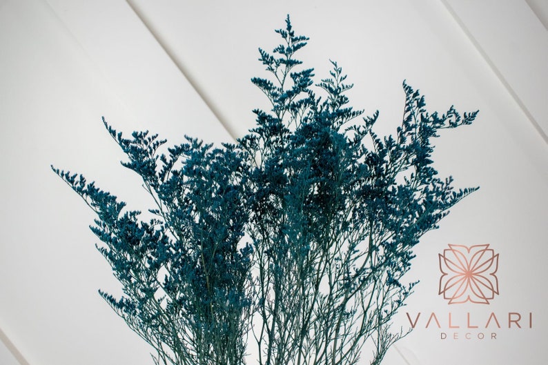 Dark Blue Preserved Caspia/baby Breaths/fall/thanksgiving/table Setting ...