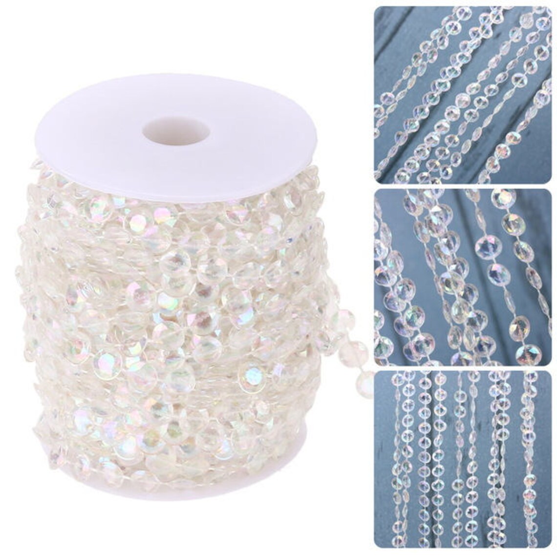 30m/99ft Acrylic Crystal Garland Hanging Diamond Strands - Etsy
