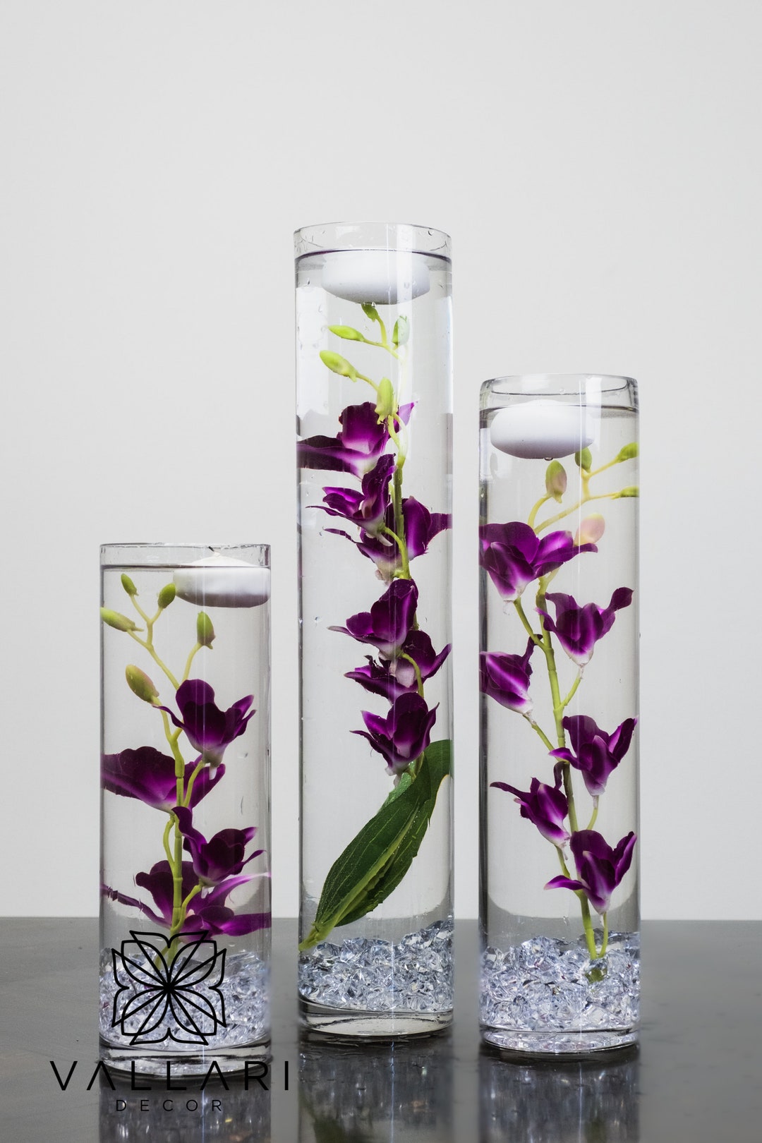 Submersible Purple Star Flowers/floral Wedding Centerpiece With ...