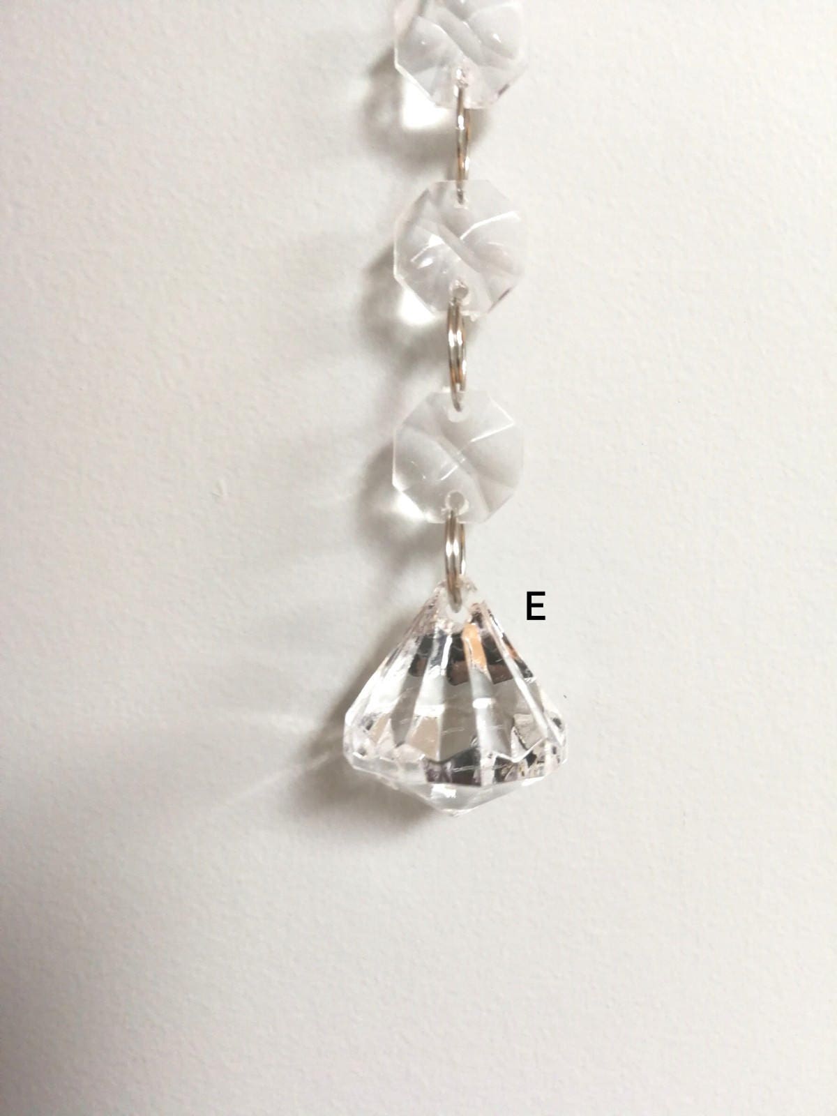 10 Pcs Acrylic Pendants/crystal Look/hanging Garlands/ Pendants With ...