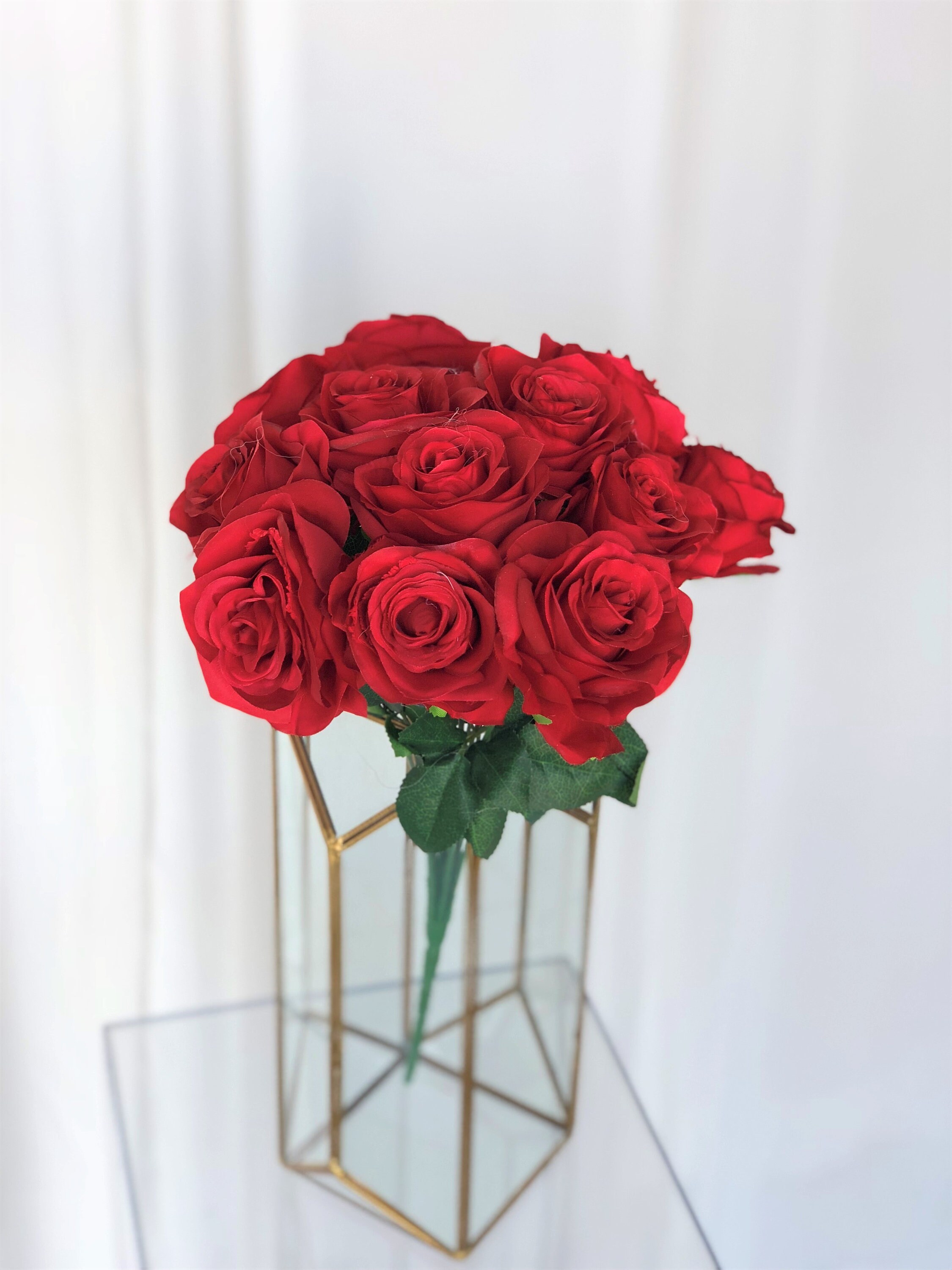 Just Ripe Red Rose Bush/red Rose Bush/faux Flowers/multiple - Etsy