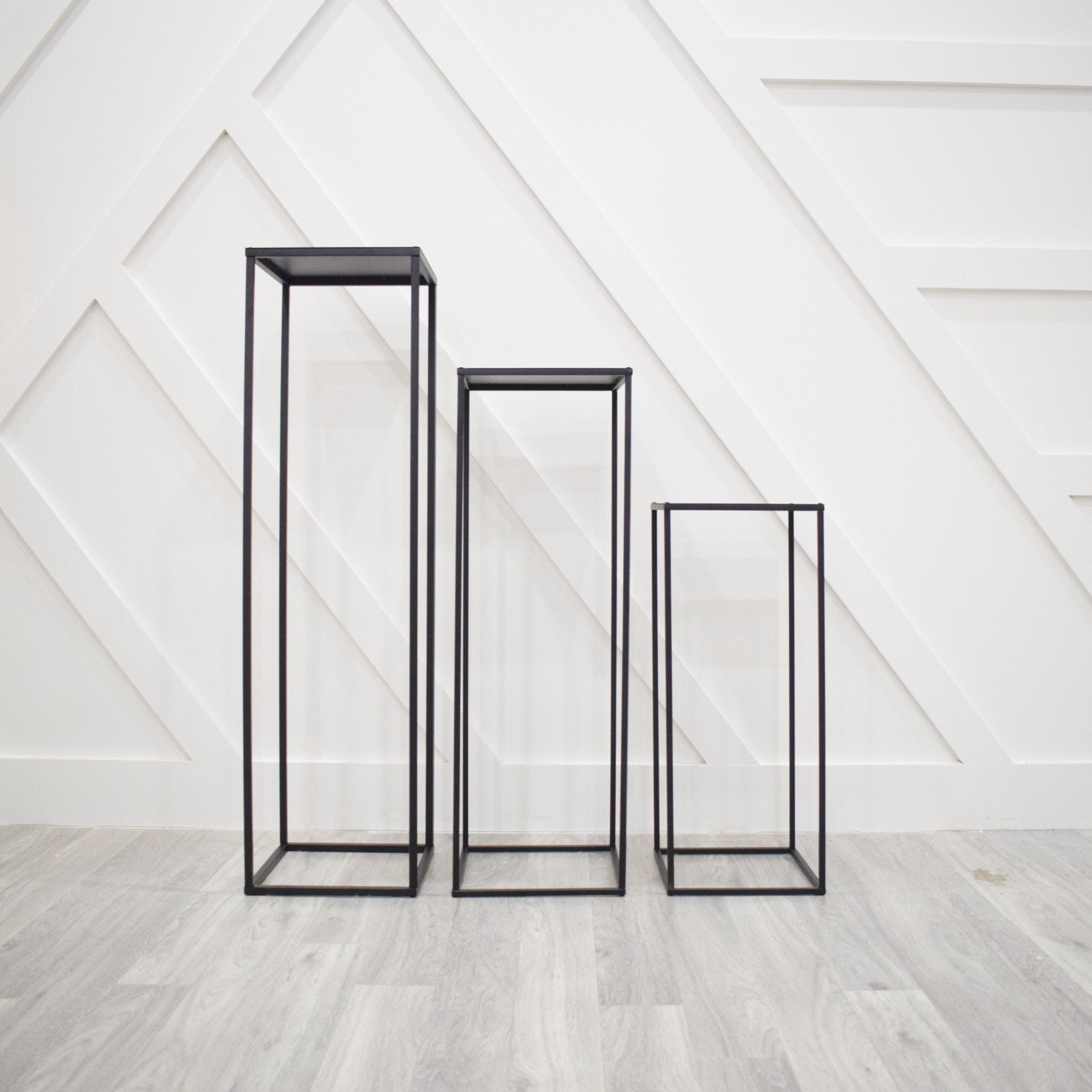 Flat Gold Collapsible Rectangle Stand Metal Geometric - Etsy UK