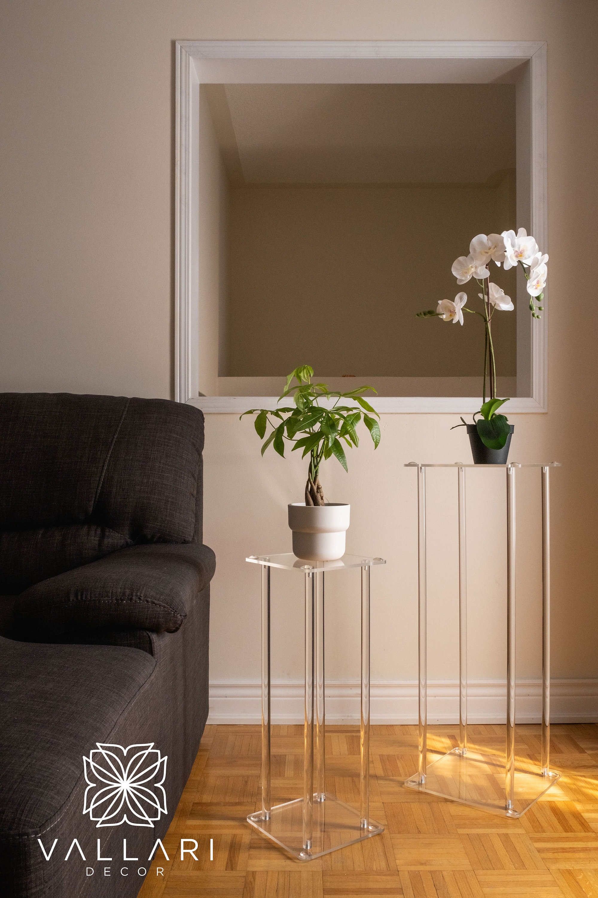 Modern Plant Stand Rectangle Stand Metal Gold Geometric | Etsy Canada