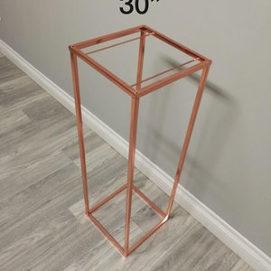 Chrome Modern Rectangle Stand Metal Geometric Vase/metal Frame/tall ...