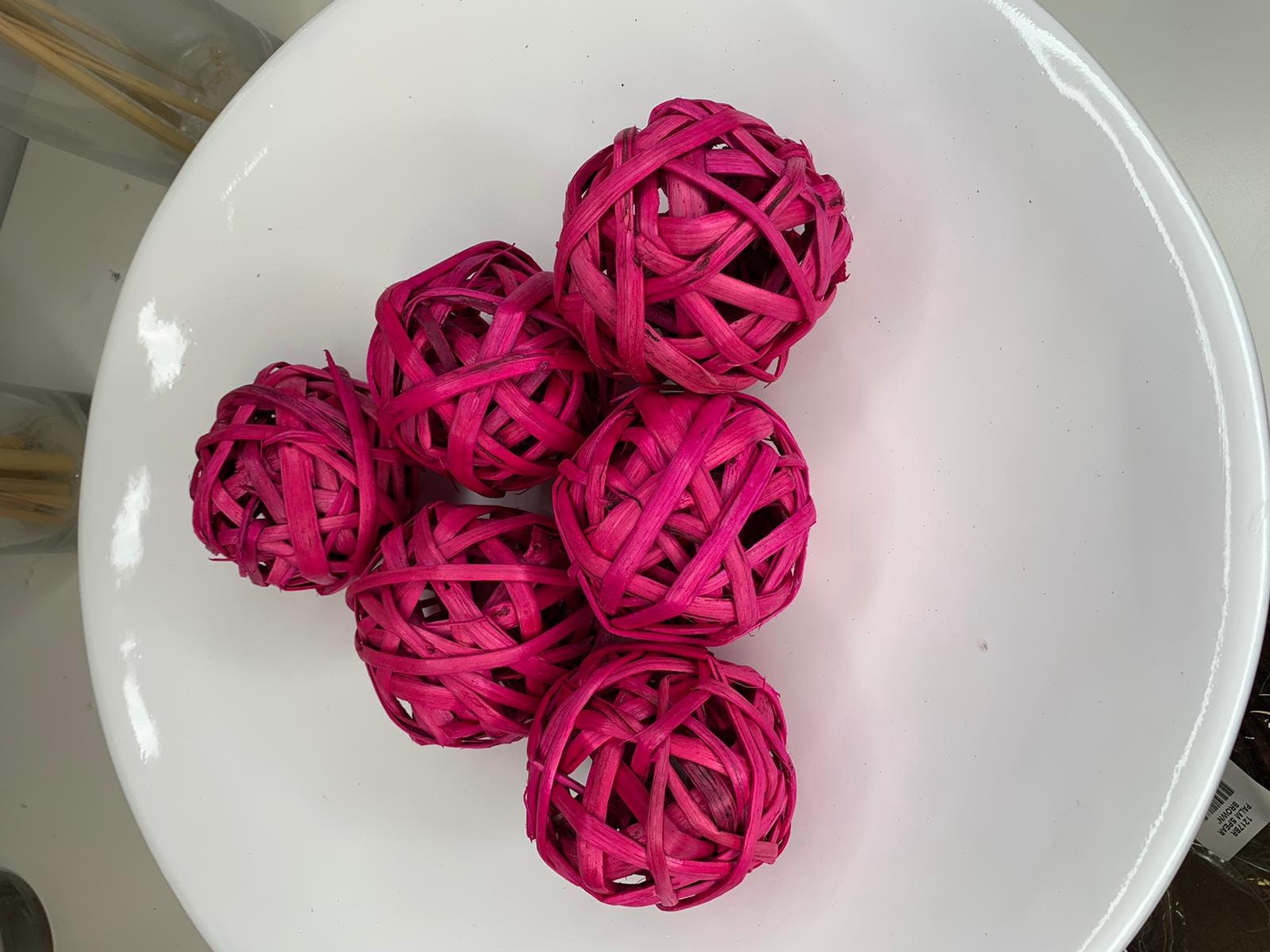 Blue Big Wicker Balls 6 Decorative Balls Rustic Decor Ideas - Etsy