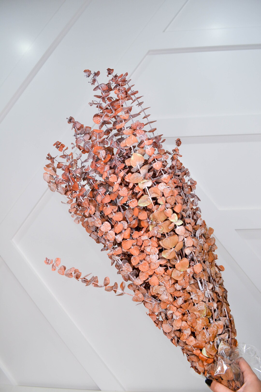 Orange Eucalyptus Branches/sprays/fall Sprays/red Berry/faux Spray ...