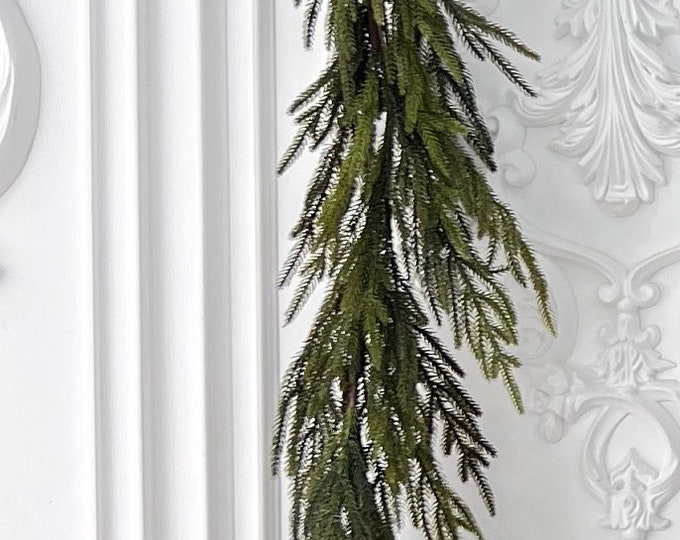 88 Real Touch Norfolk Pine Garland/ Faux Garlands/vines/greenery ...