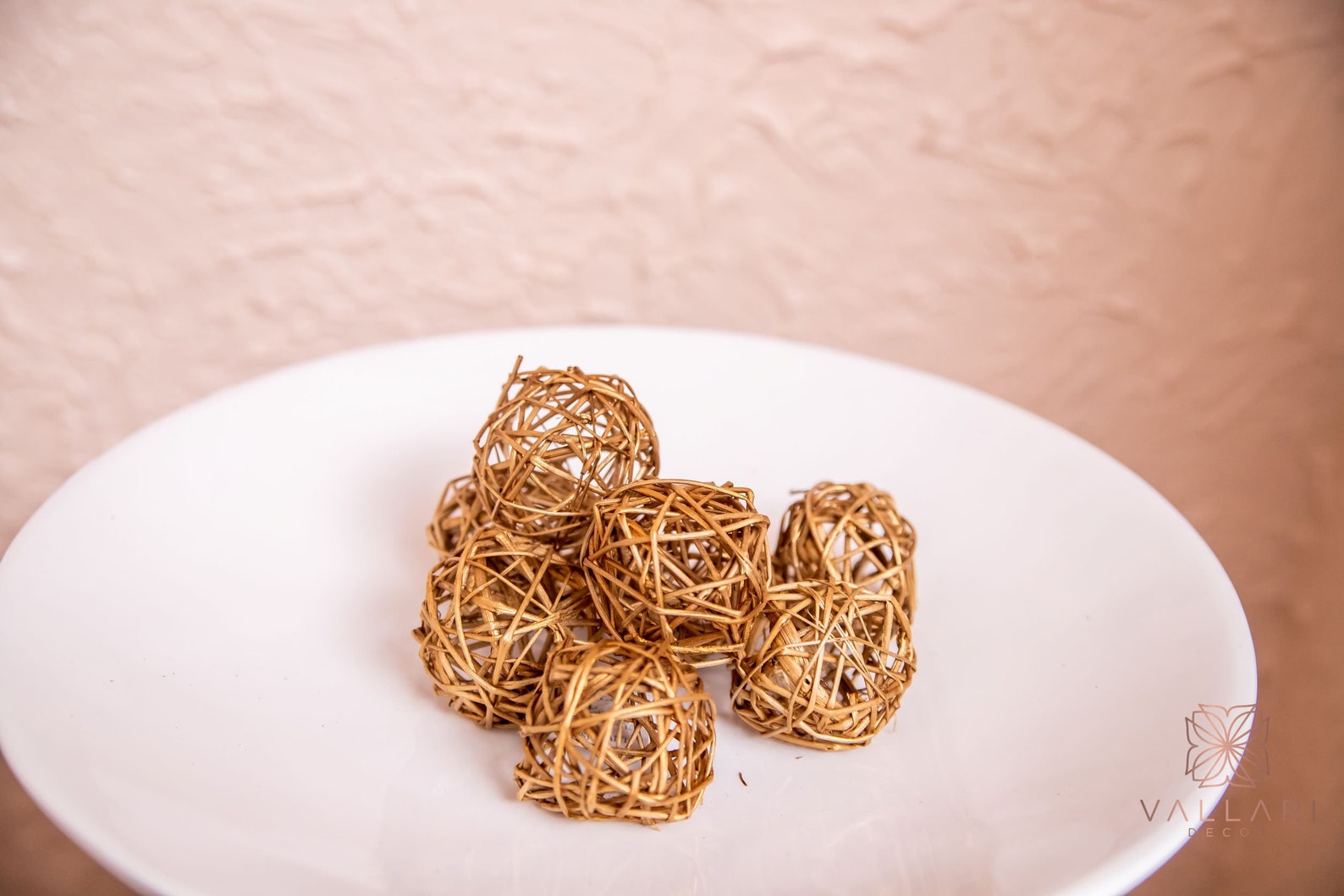 Brown Wicker Balls 8pc Decorative Balls Rustic Decor Ideas - Etsy