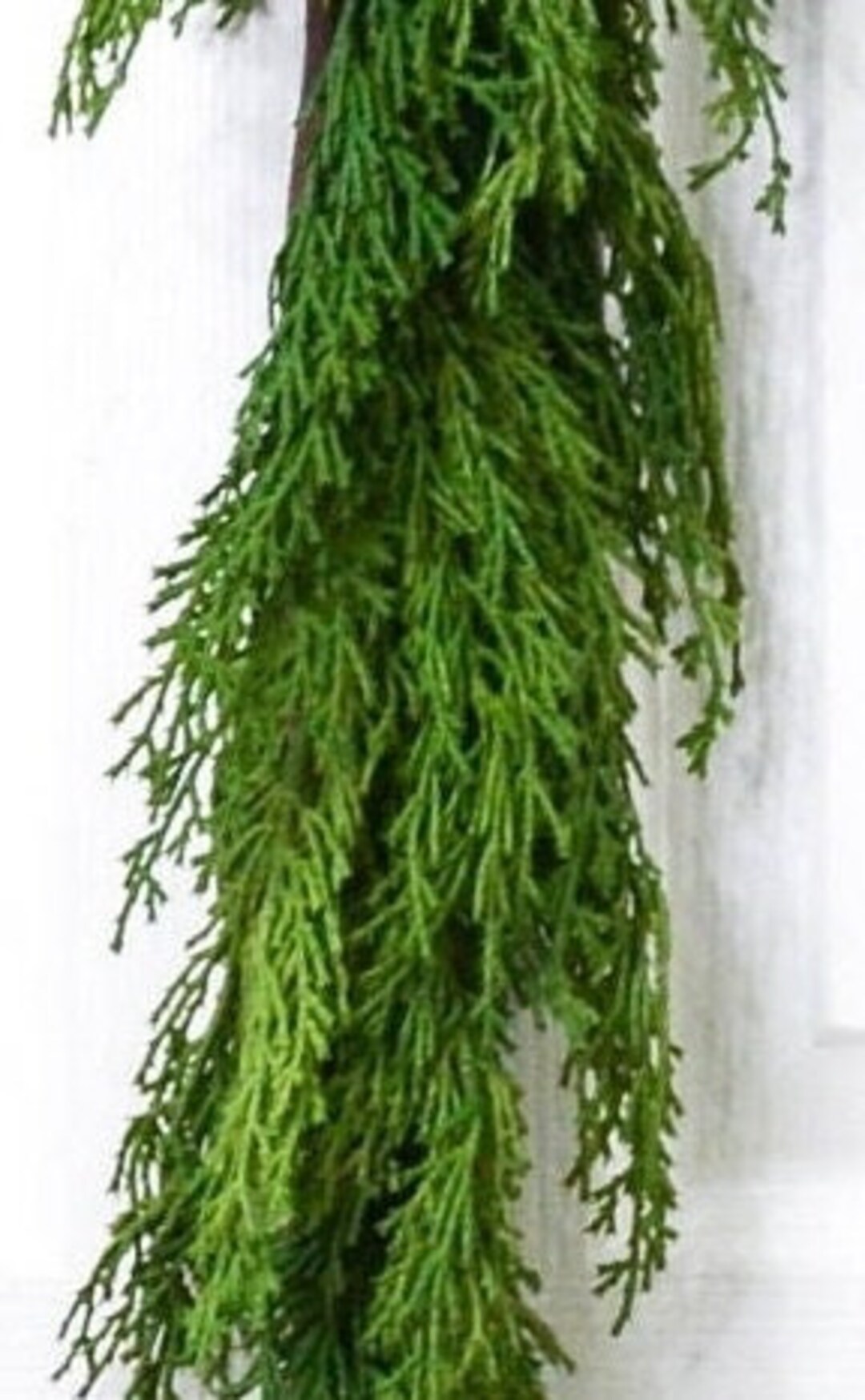 58" Fresh Touch Whispy Cedar Garland/ Faux Garlands/vines/greenery ...