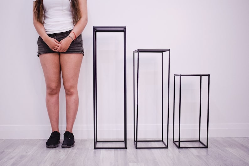 Flat Gold Collapsible Rectangle Stand Metal Geometric | Etsy