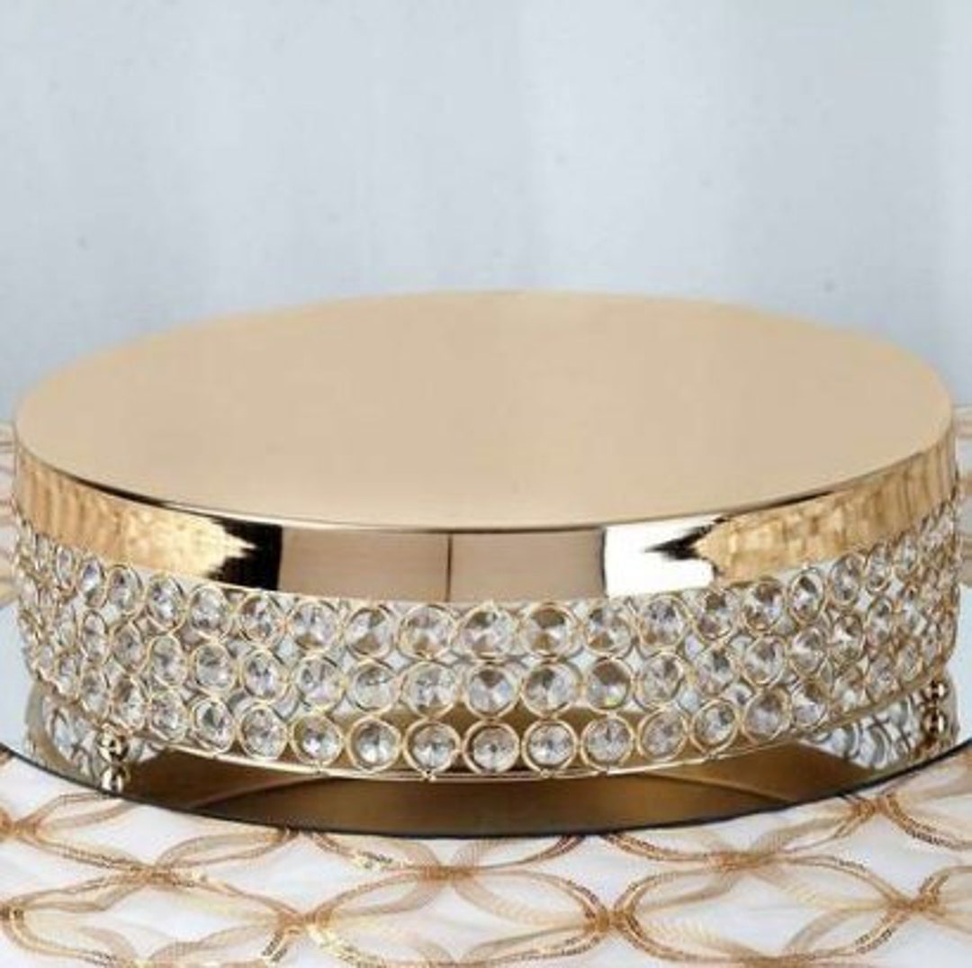 12" Gold Cake Stand/wedding Cake Base/cake Stand/ Gold Stand/gold ...