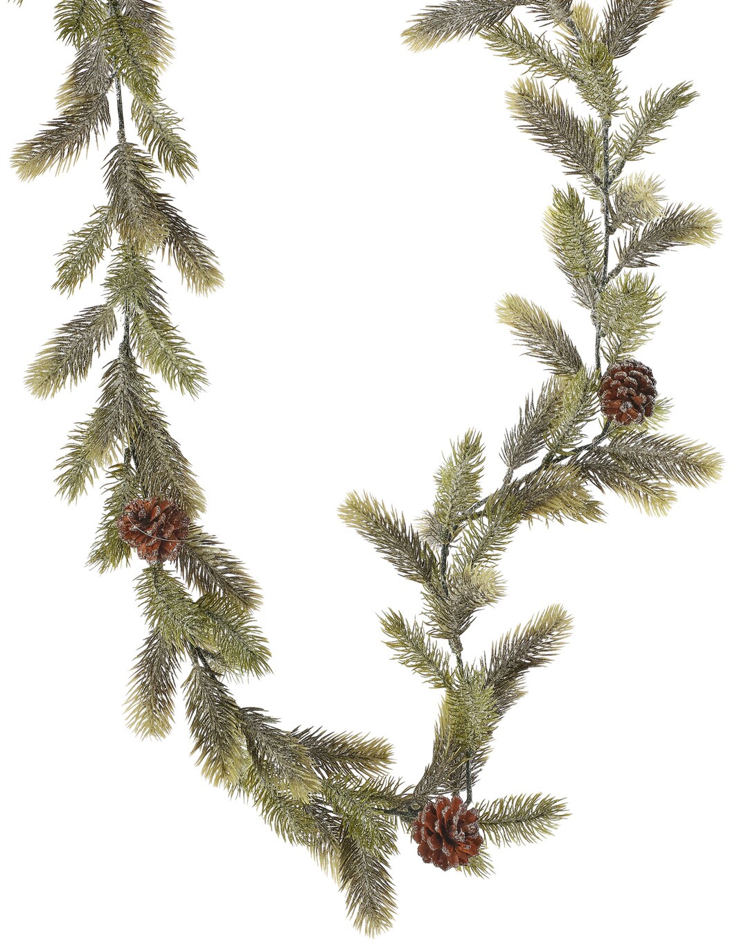 6FT Frosted Angel Pine Garland/artificial Greenery/holiday Decor ...