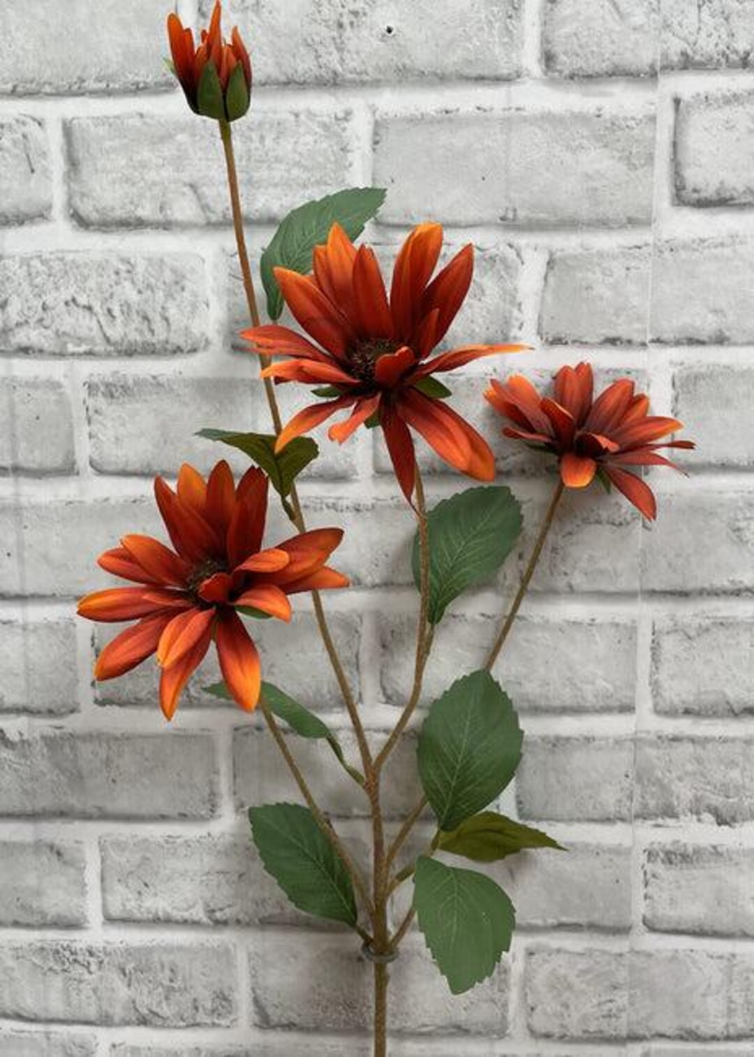 32" Black Eye Susan Stem!/violet Rose Bush/faux Flowers/mutiple Sizes ...